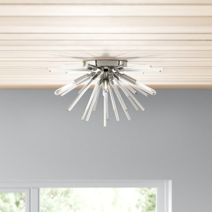 Modern Chrome Flush Mount Lighting | AllModern